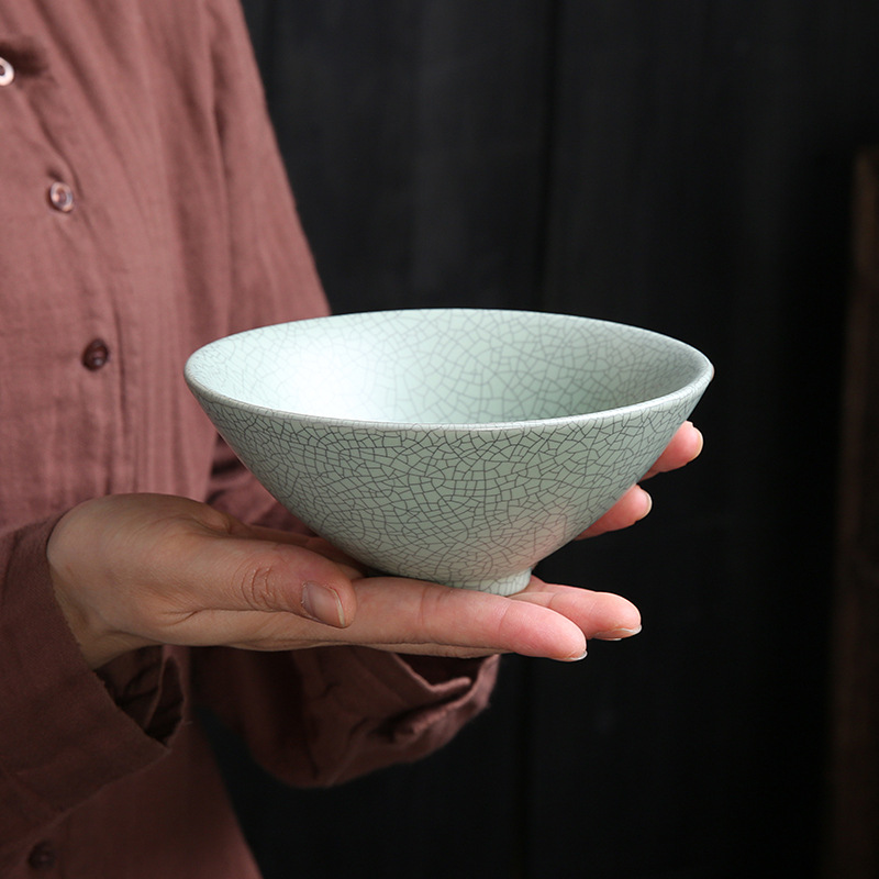 Ruyao Ceramic Tea Cup Set - Five Famous Kilns Design