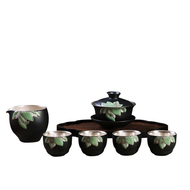 Authentic Chinese Tea Set - Handcrafted Teapot and Cup Set with 999 ...