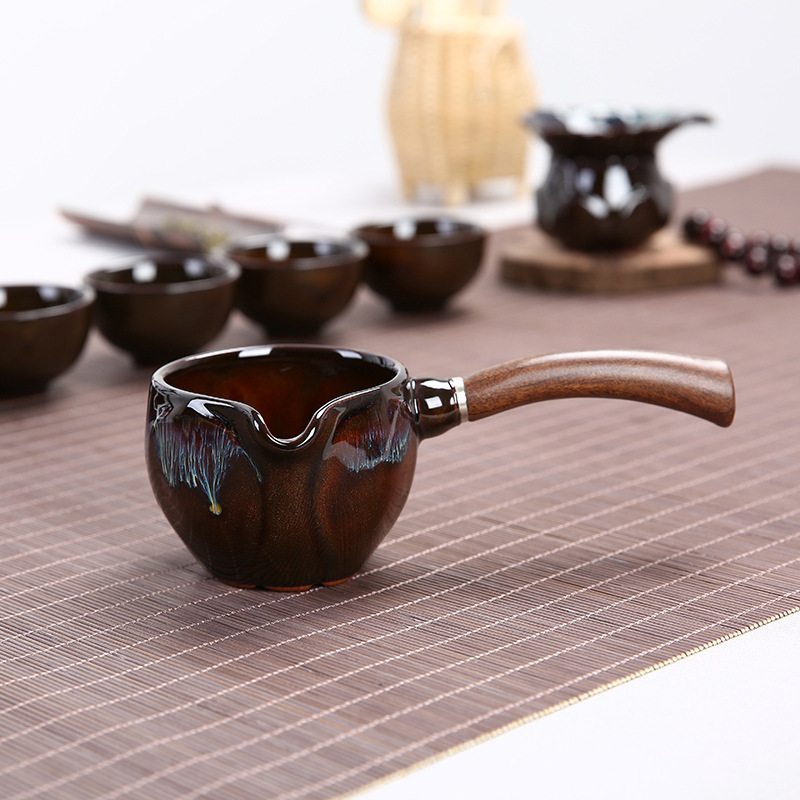 Tianmu Glaze Kiln Kung Fu Chinese Tea Set - High Grade Quality