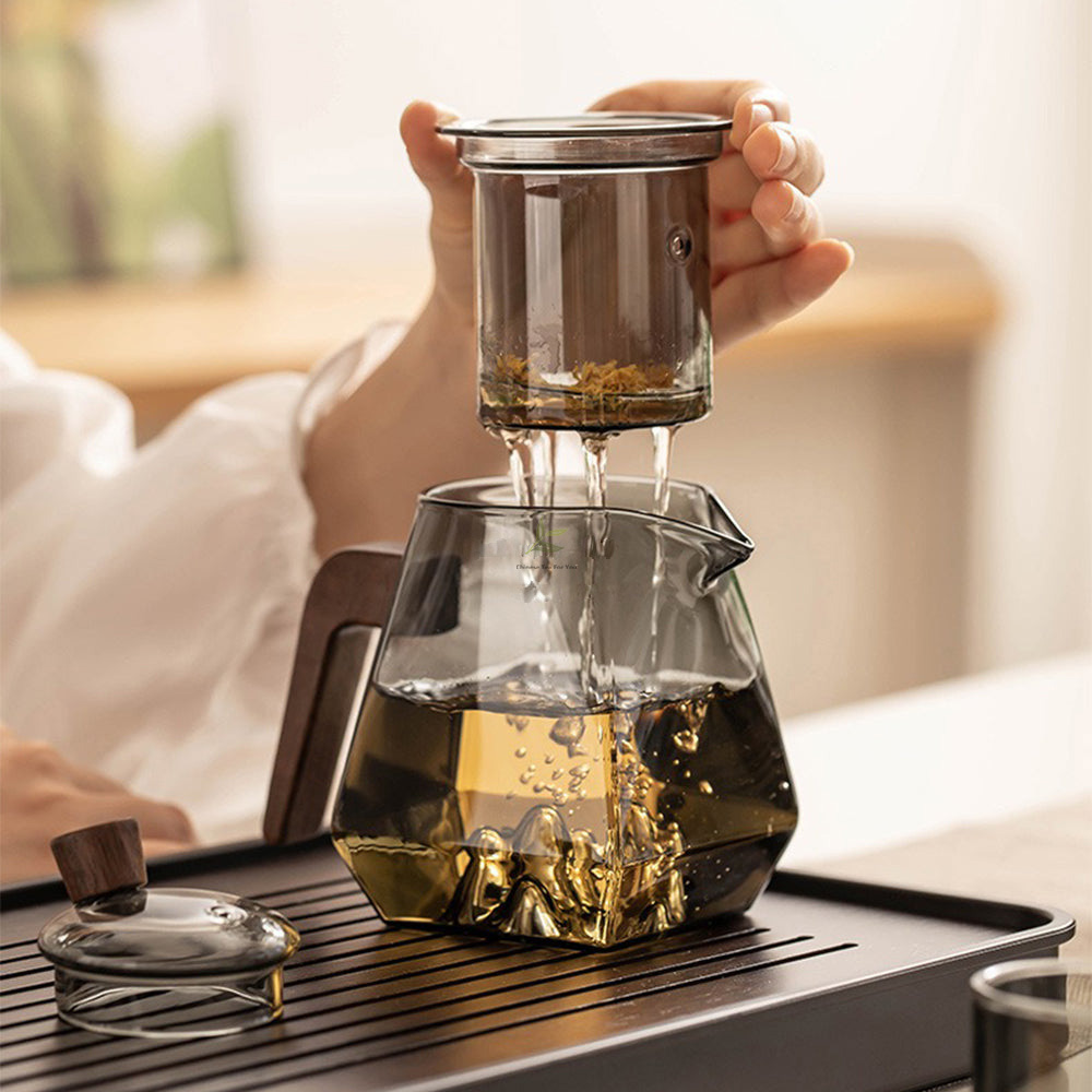 Mountain Mist Glass Tea Set