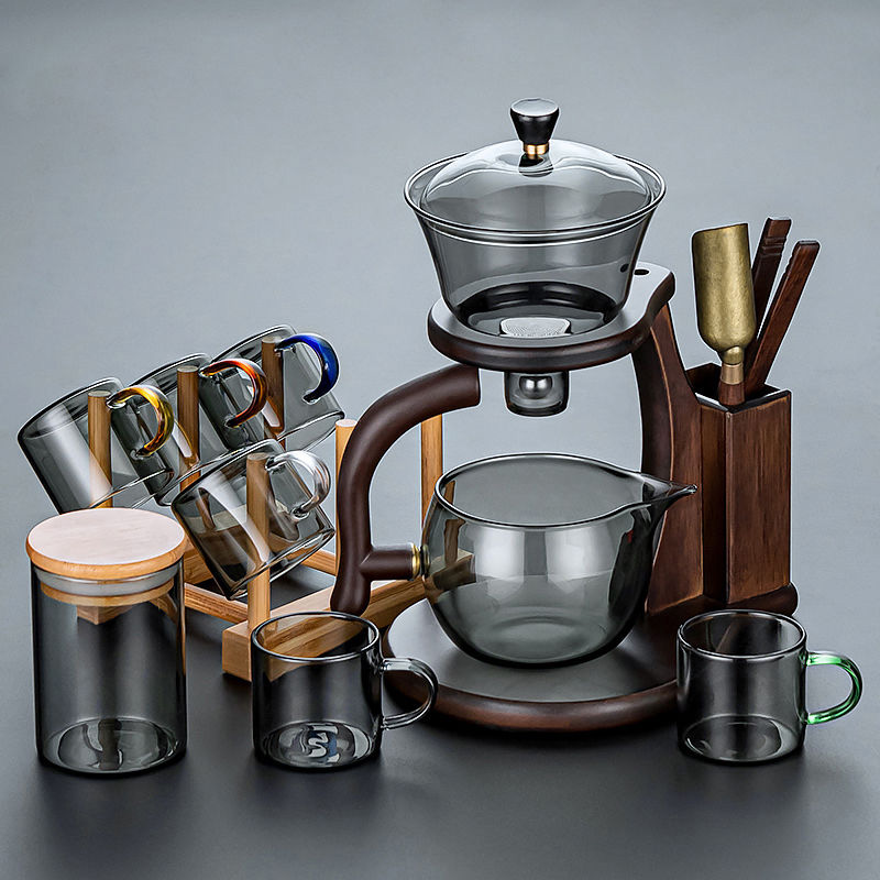 Home Kung Fu Tea Semi-automatic Chinese Glass Tea Set
