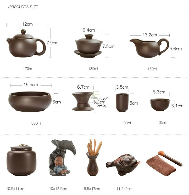 Yixing Clay Tea Set