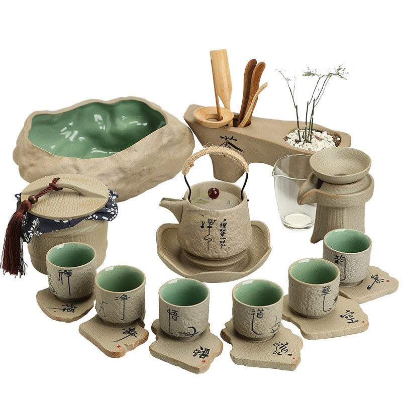 Stoneware Zen-Inspired Tea Set